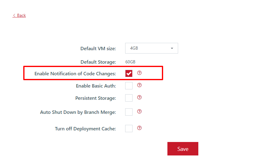 Notification of code changes